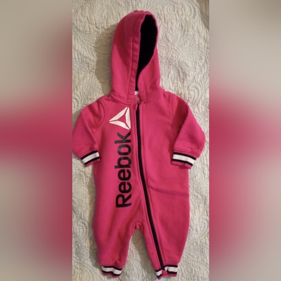Reebok | One Pieces | Baby Girl Pink Reebok One Piece | Poshmark